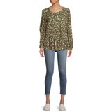 Time and Tru Women's Tiered Top - Walmart.com