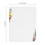 Pressed Flower Letterhead / 50 Sheets / 8.5" x 11" Trendy Event Baby ...