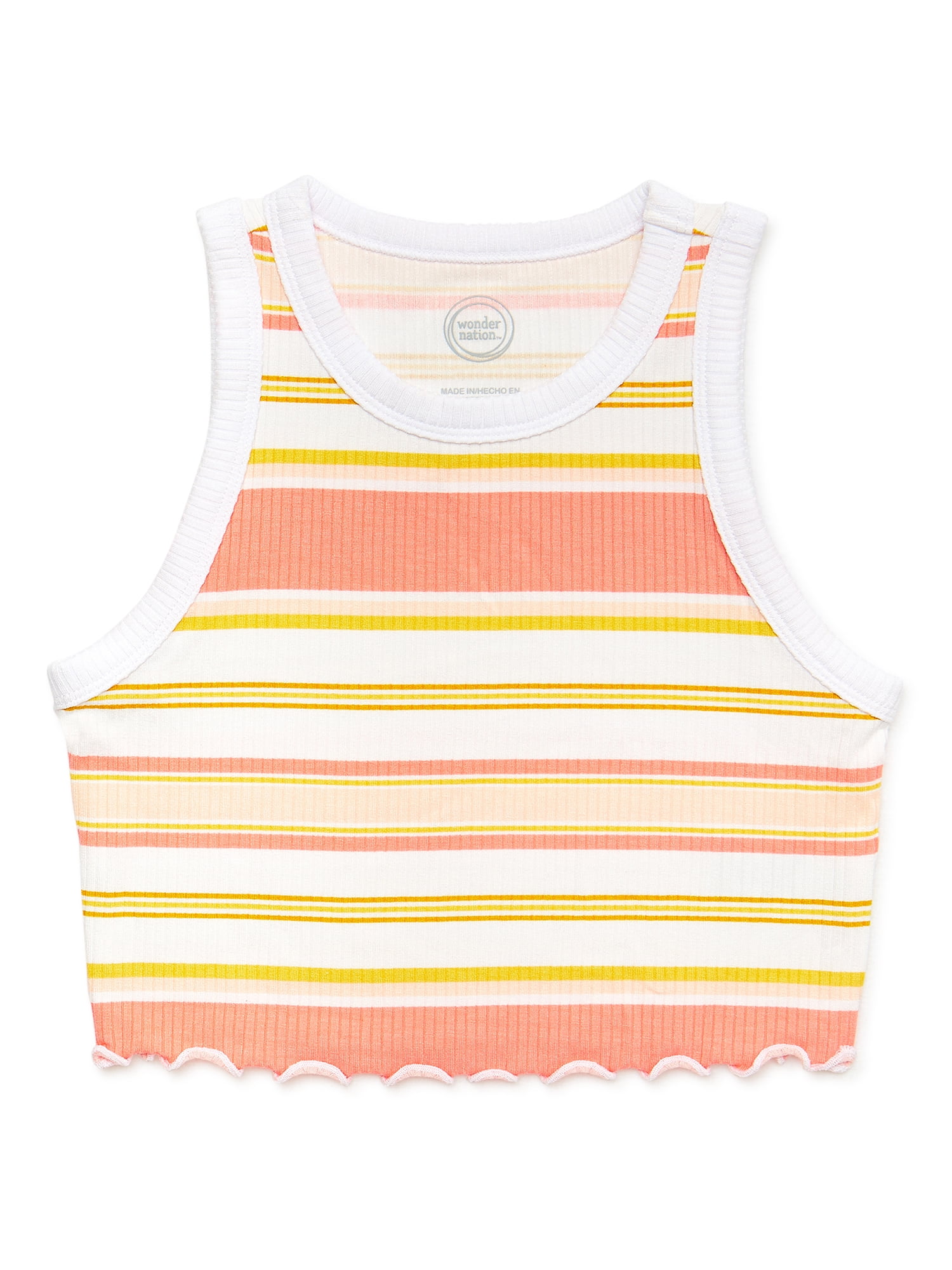 Wonder Nation Girls Crop Tank Top, Sizes 4-18 & Plus - Walmart.com