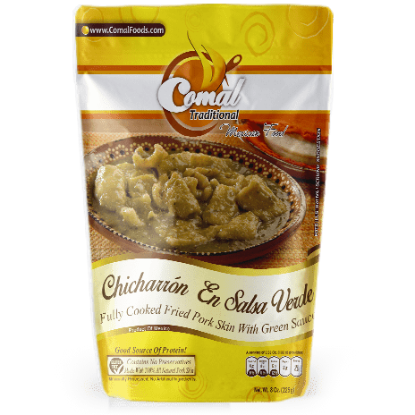 Comal Traditional Foods Ready-to-eat Gluten Free and Keto Friendly - Pork Rinds w/ GreenSauce ...