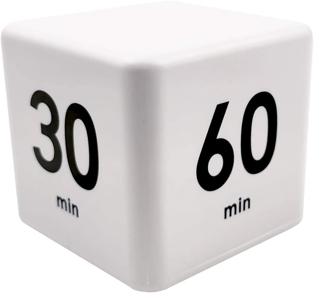 VRURC Cube Timer Gravity Sensor Flip Timer Kitchen Timer Kids Timer ...