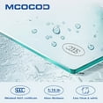 MCOCOD 57 to 60 in W x 76 in H Frameless Shower Door with Soft Close, 5/16" (8 mm) Clear ...