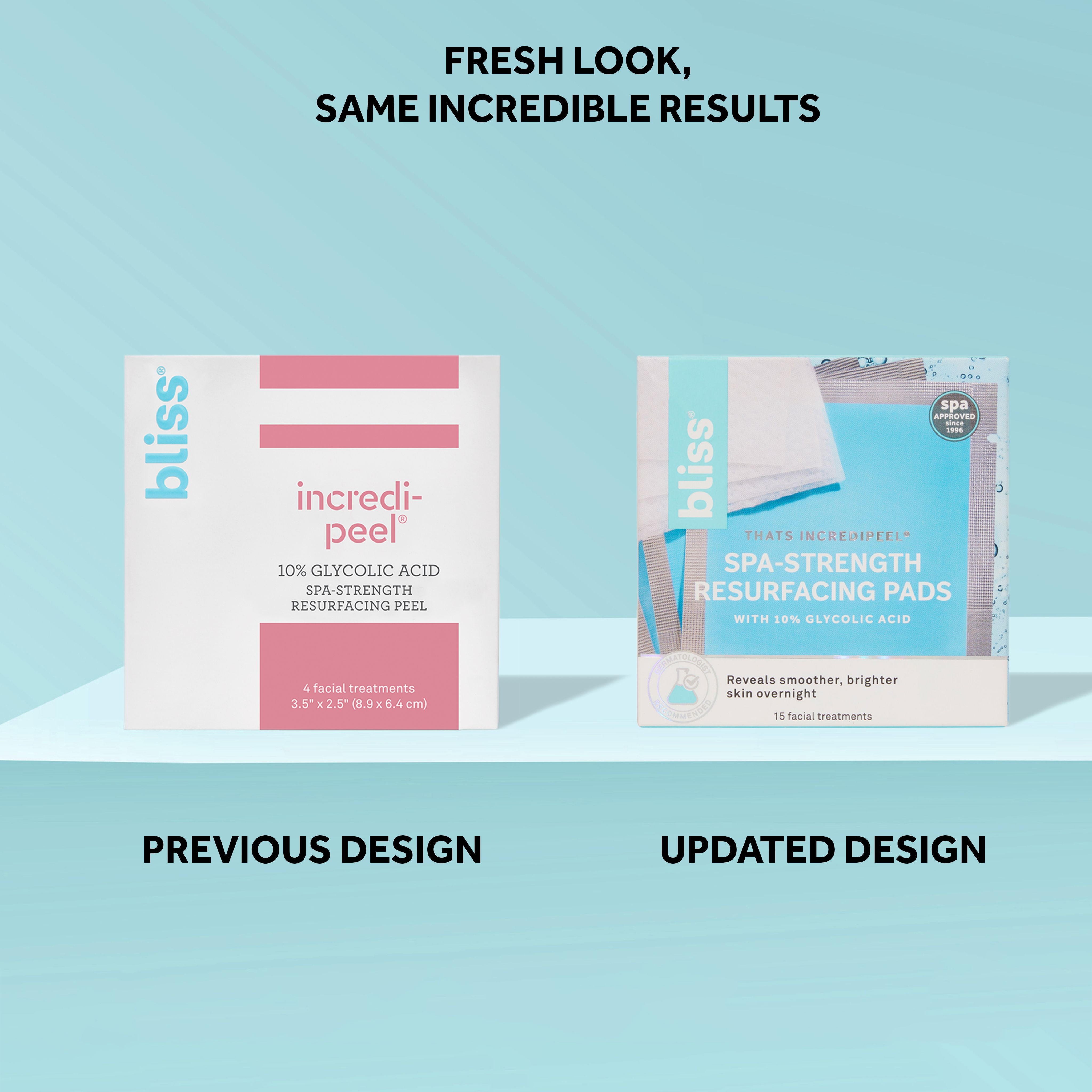 Bliss That’s Incredi-Peel® Glycolic Acid Resurfacing Face Peel Pads ...