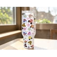 40oz Cartoon Character Tumbler – Insulated Travel Cup Gift, Black ...