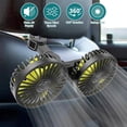 Car Fan for Rear Seat Passenger Dual Head USB Car Seat Fan for Backseat ...