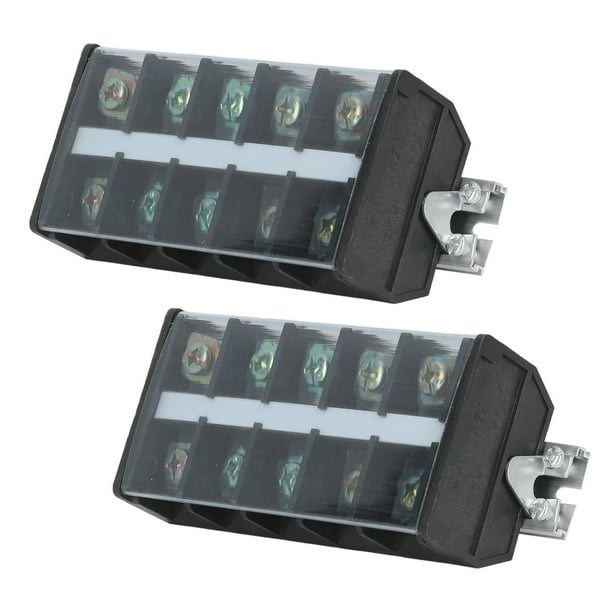 Terminal Block, Waterproof Dual Rows 660V 100A Universal Rail Type ...