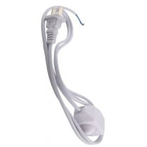White Lamp Power Cord w Dimmer Switch AC 250V/110V US Plug - Walmart.com