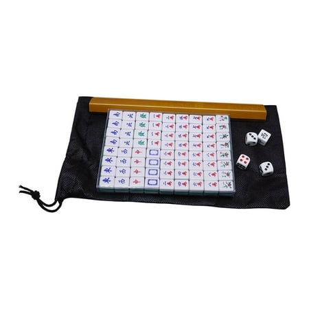 Mini Chinese Mahjong Game Set Traditional Chinese Version Game with ...