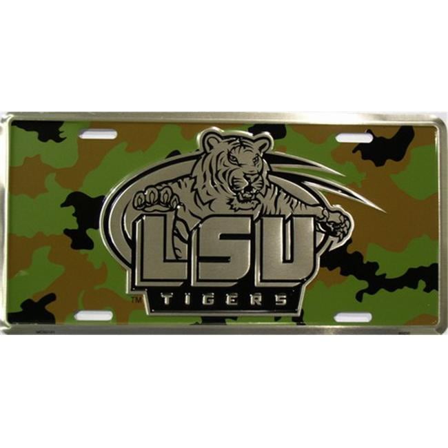 lp - 1011 LSU Louisiana State Camoflage Camo Chrome License Plates ...