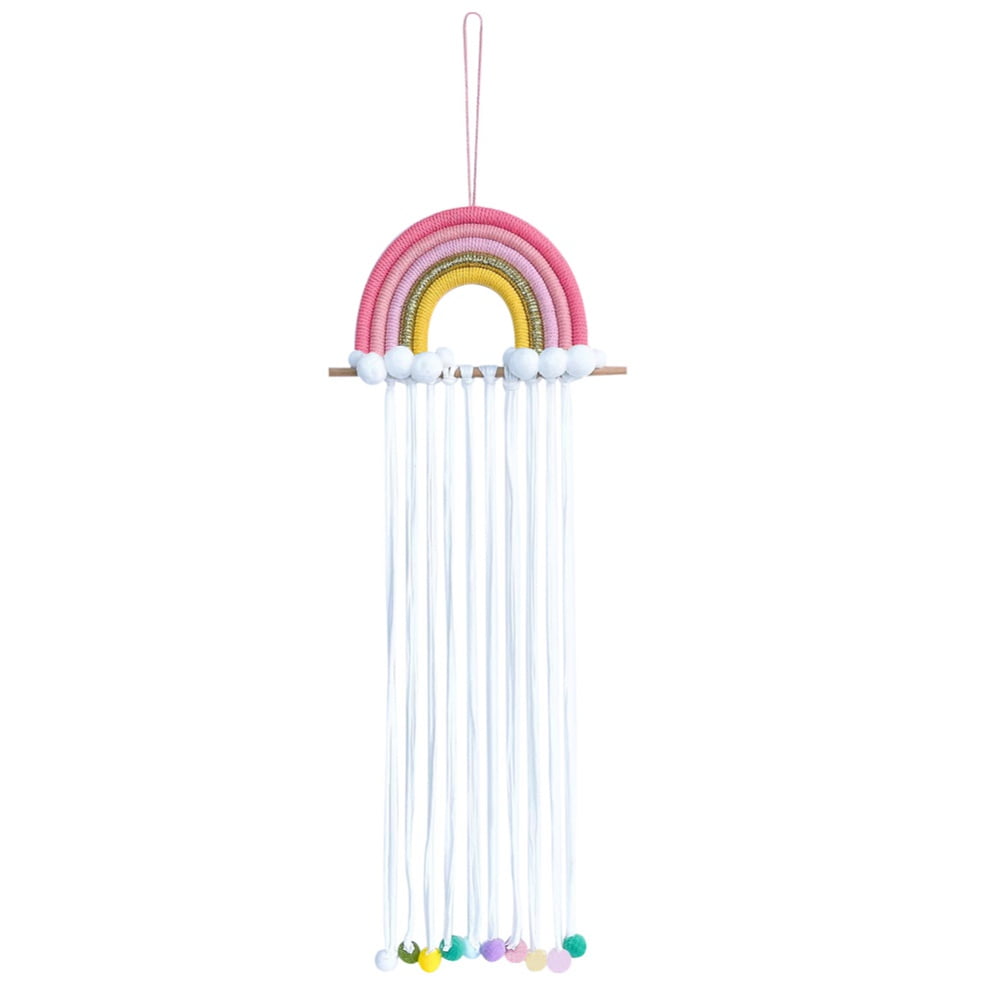 Rainbow Tassels Hair Bows Holder Hanging - Baby Hair Accessories ...