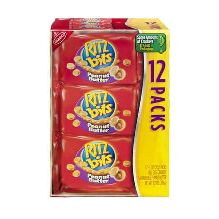 Nabisco Ritz Bitz Peanut Butter Sandwich Cookies, 12.0 OZ - Walmart.com