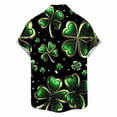 CLOISE Short Sleeve Shirt Men St Patricks Day Big and Tall Green Tops ...