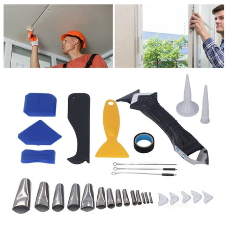 Spptty 5 In 1 Caulking Tool,5 In 1 Caulking Tool Set Multifunctional ...