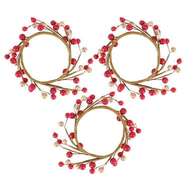 Efavormart 4 Pack | Artificial ROSES Flowers Candle Rings for DIY ...