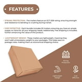 SSBM 4 x 4 x 3" ECT-32B Kraft Corrugated Mailers Shipping Boxes 50/Case ...