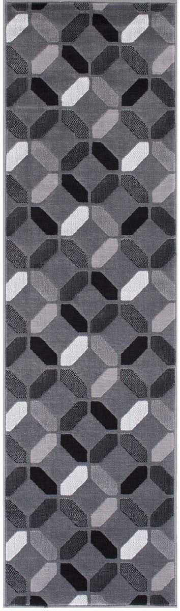 Handcraft Rugs-Grey/Silver/Black/Dimond Pattern Area Rug Modern ...