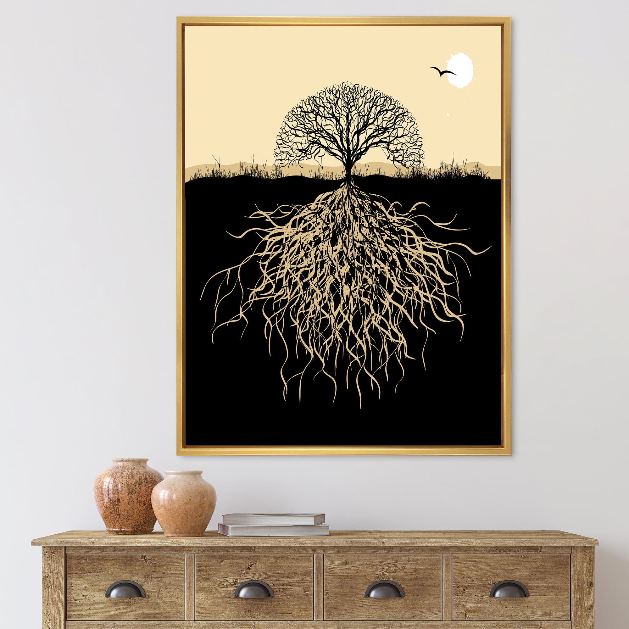 Tree With Roots Painting