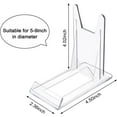 Acrylic Plate Stands, 10 Pcs Mini Clear Plastic Display Holders ...