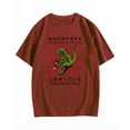 Dinosaur nail polish Japanese style Cotton casual T-shirt - Walmart.com