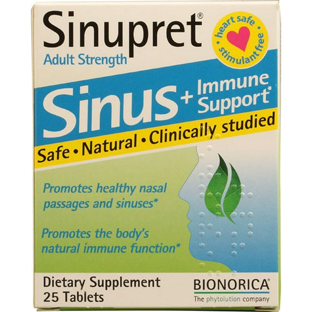 Sinupret Plus for Adults Tablets, 25 Ct - Walmart.com - Walmart.com