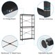 Tribesigns Free-standing Closet Organizer with 3 Storage Shelves and 2 ...