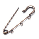Antique Bronze Iron Kilt Pin Brooch Pin Basting Pins Safety Pins 5pcs ...