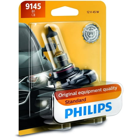 Philips 9145 Standard Halogen Replacement Front Fog Bulb, 1 Pack ...