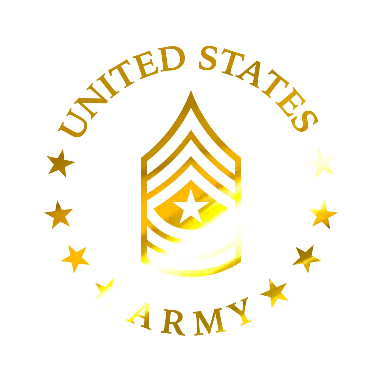 E-9 Sergeant Major US Army Rank Sticker Decal Die Cut - Self Adhesive ...