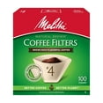 Melitta, Coffee Filters, #4, 6 Pack Natural Brown Cone 100 Ct - Walmart.com