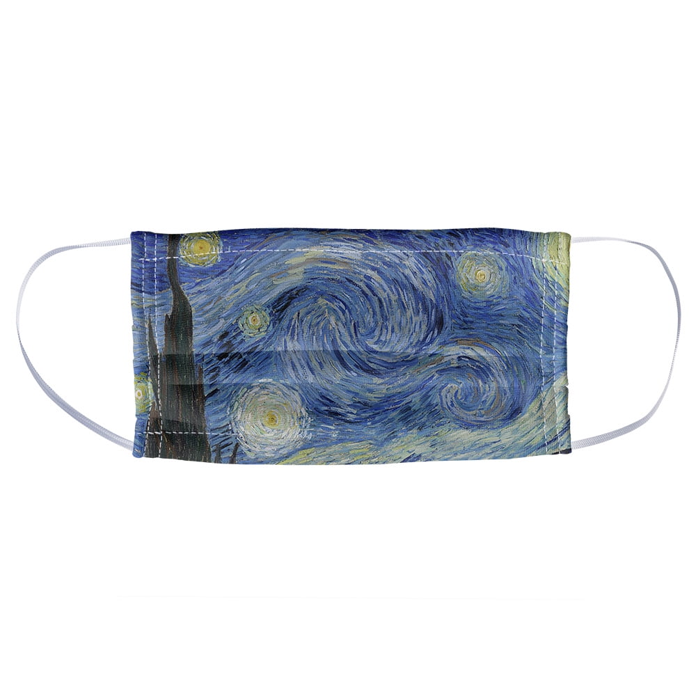 Starry Night by Vincent van Gogh 1-Ply Reusable Face Mask Covering ...