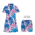 Aplkyhs Funny Men Women Matching Hawaiian Palm Tree Golf Shirts ...
