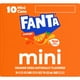 Fanta Orange Fruit Mini Soda Pop Soft Drink, 7.5 fl oz, 10 Pack Cans ...