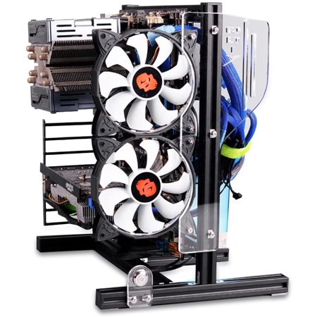 M ATX ATX ITX Motherboard Chassis DIY Set, Bare Metal Frame Heat ...