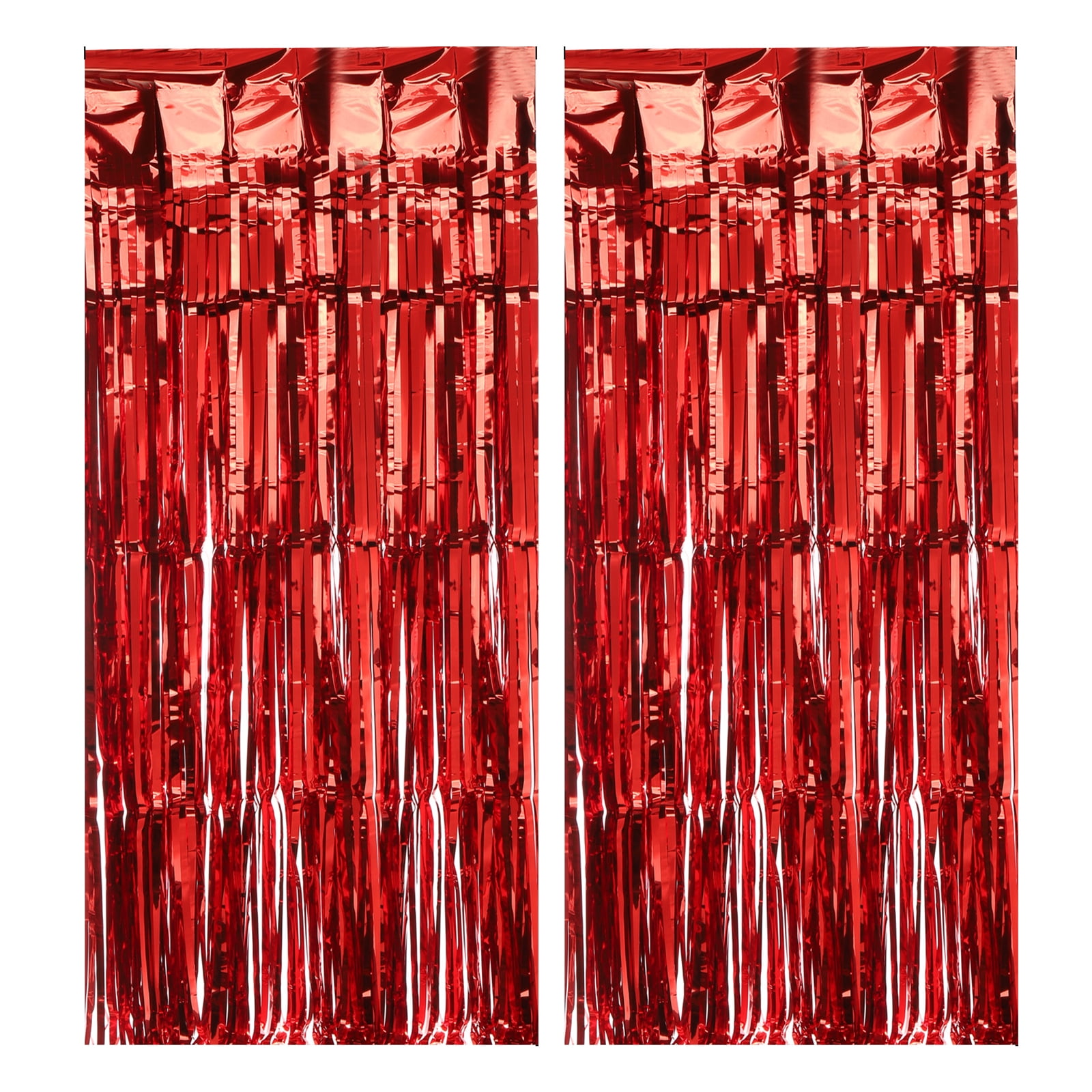 Click here for Uxcell 2 Pcs Red Tinsel Curtain Backdrop  3.3ft X... prices