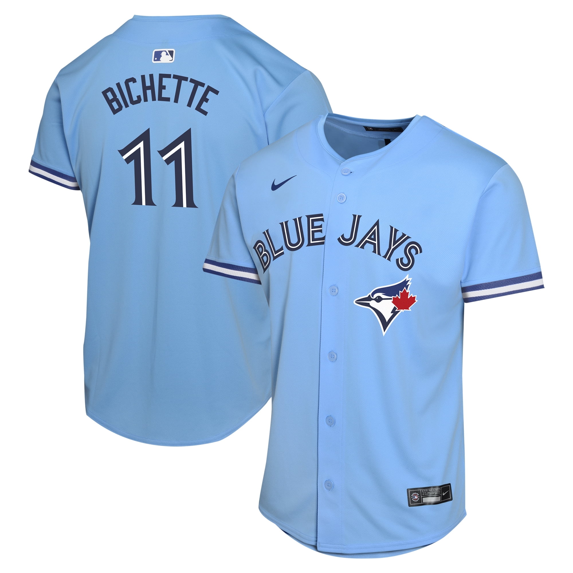 Youth Bo Bichette Powder Blue Toronto Blue Jays Alternate Player Game ...