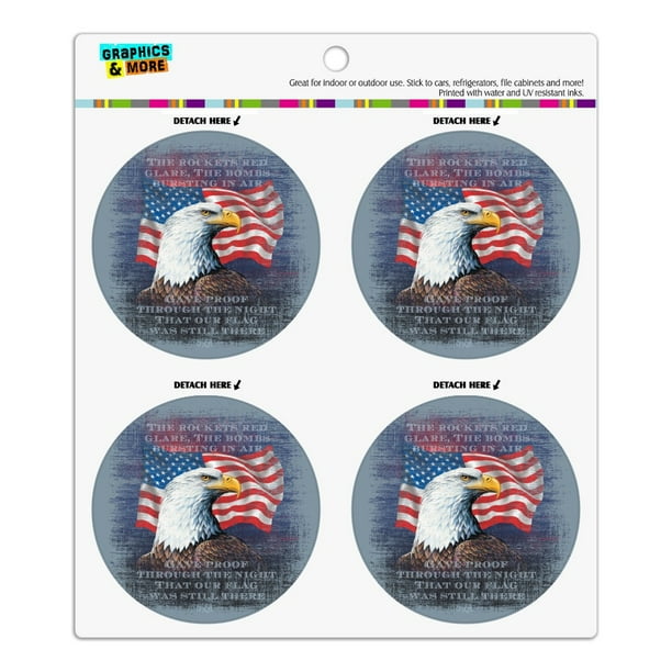 Patriotic Eagle Rockets Red Glare American Flag Refrigerator Fridge ...