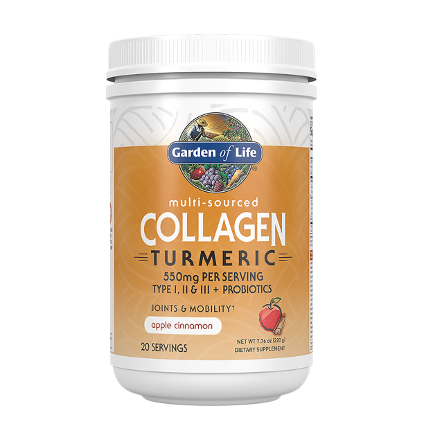 Garden of Life Multi Sourced Collagen Turmeric Apple Cinnamon 220g ...