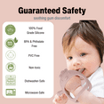PandaEar 2 Pack Silicone Baby Teething Mitten Toys for Infants, Chew ...