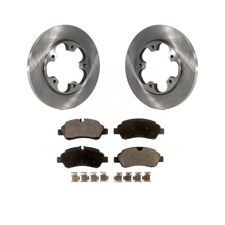 Transit Auto - Rear Disc Brake Rotors And Semi-Metallic Pads Kit For ...