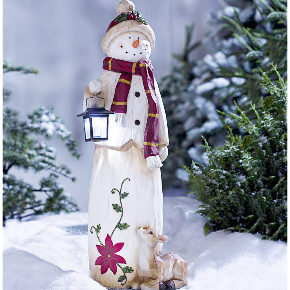 Santa Resin Garden Ornament Easy to Use Standing Santa for Christmas ...