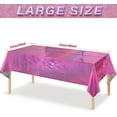 Plastic Tablecloths Waterproof Disposable Plastic Table Covers for ...