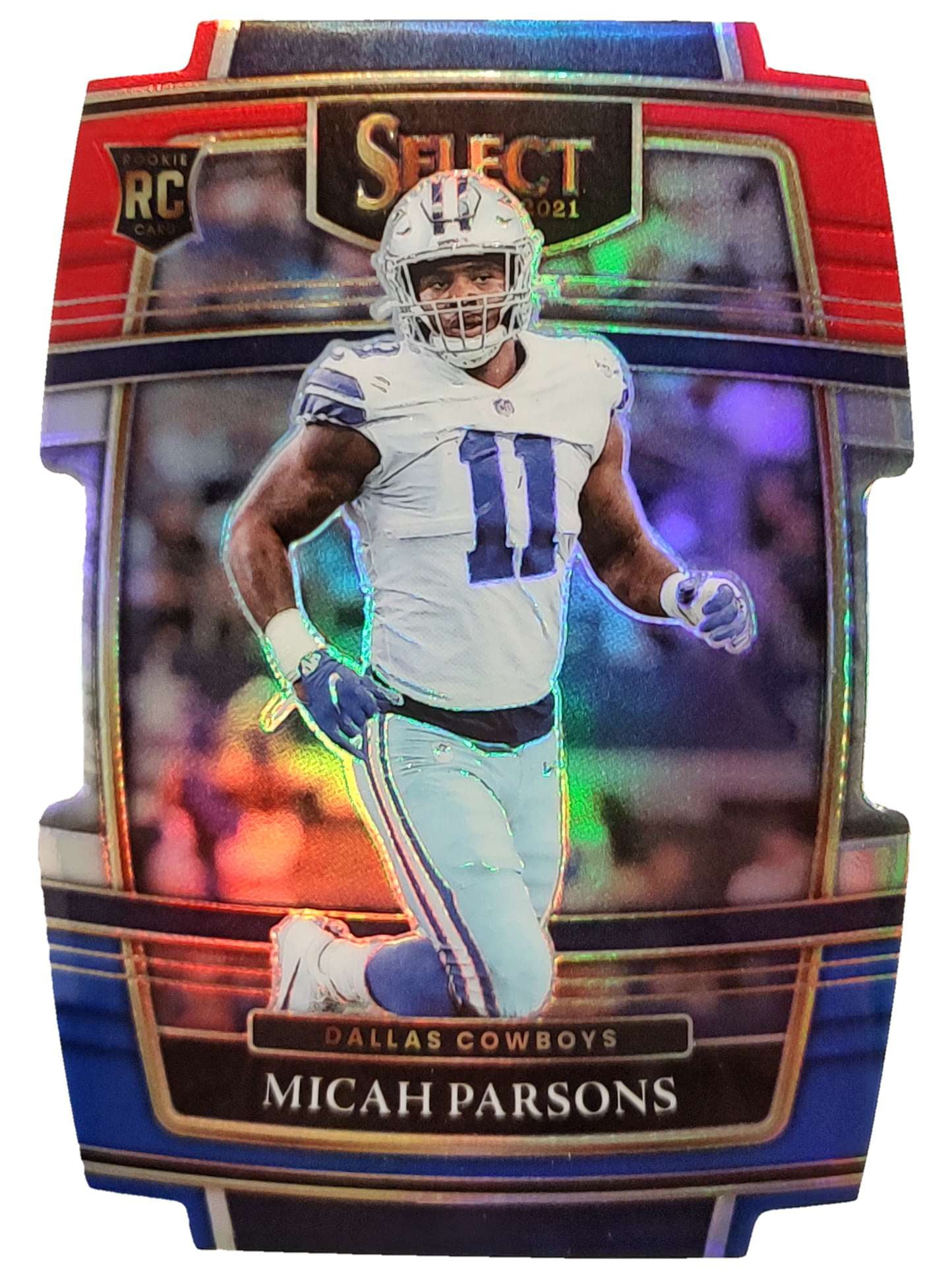 NFL 2021 Panini Select Football Micah Parsons Red Blue Prizm Trading ...