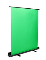 Displays2go 58 x 71 Retractable Green Screen Banner w/ Auto-Locking ...