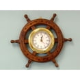 Handcrafted Model Ships SW-1719 Deluxe Class Wood And Brass Ship Wheel ...