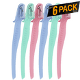 Nylea 6 Pack Eyebrow Razor Trimmer - Extra Precision Facial Hair Shaper ...