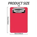 4inch x 6inch Mini Clipboard, 4Pcs Small Clipboards, Clip Board ...