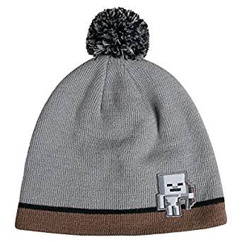 Beanie Cap - Minecraft - Skeleton Sprite Acrylic Knit With Pom j8310 ...