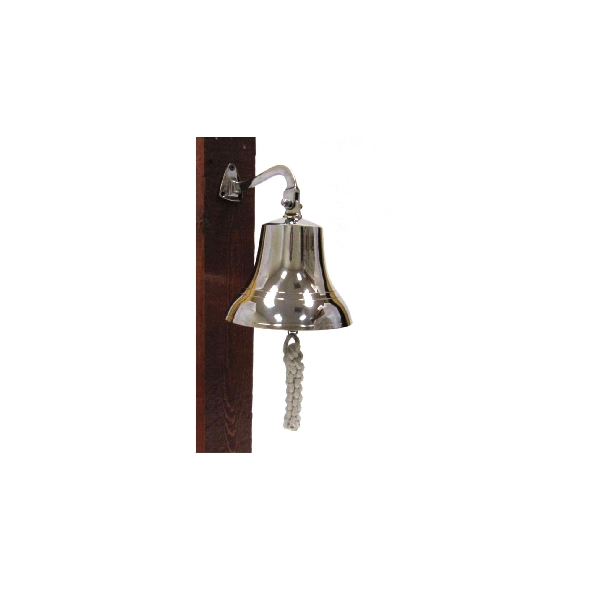 Silver Aluminum Ship Bell with Rope, 7" - Walmart.com - Walmart.com