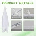 5 Pack Mesh Food Tents Pop-up Food Cover Reusable Collapsible White ...