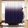 4 Pcs Gark Purple Shower Curtain Sets with Rugs Solid Bathroom Sets ...